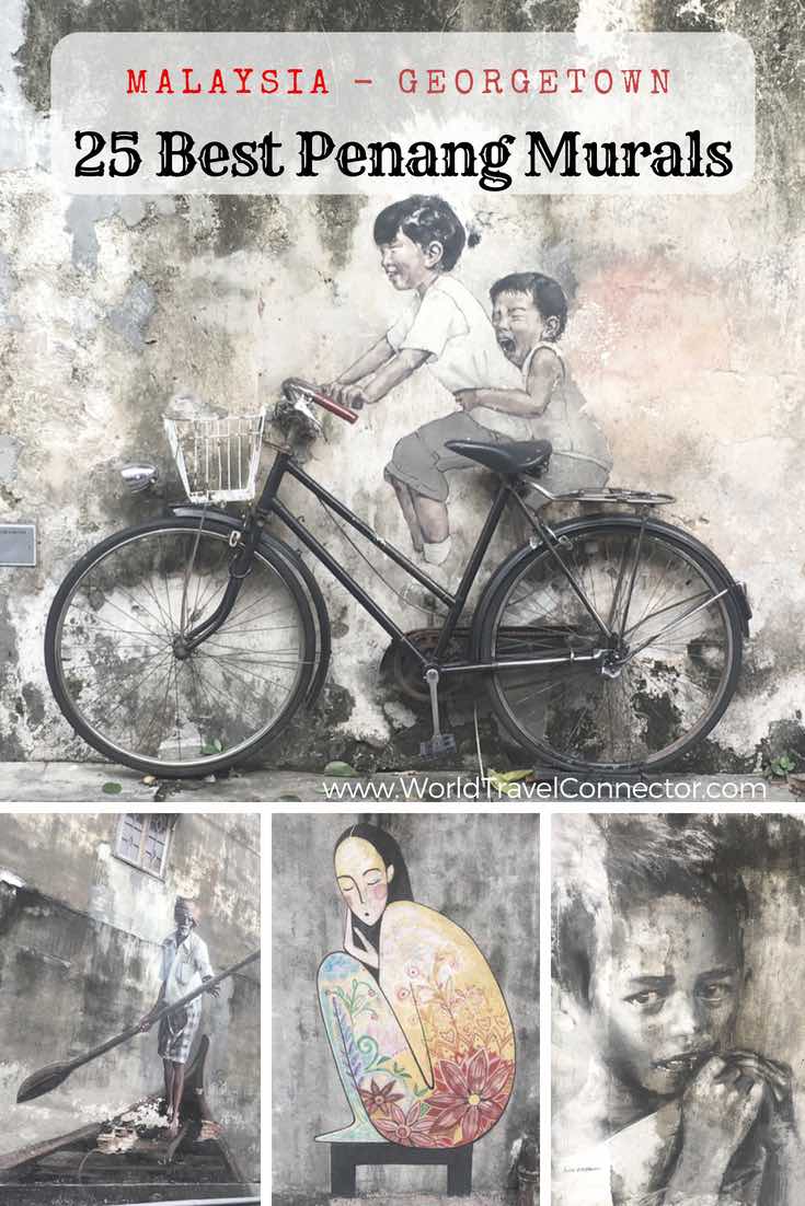 George Town Penang Murals: 25 Best Penang Street Art Murals